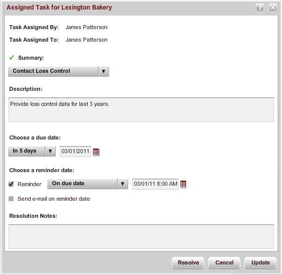 Assigning and Modifying Tasks